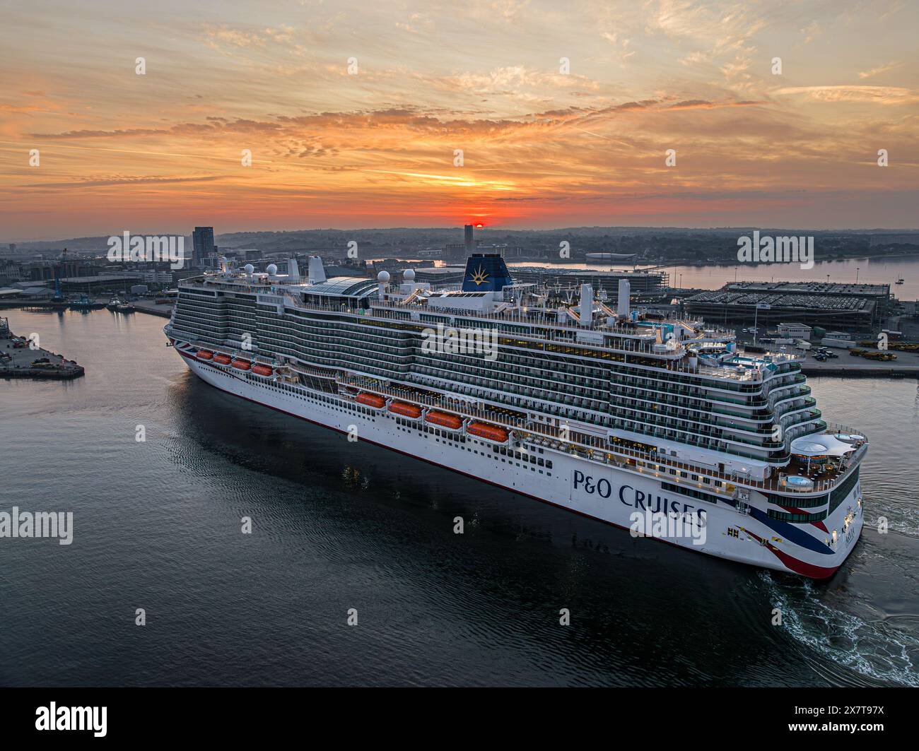 The liner Arvia cruise ship arrives at the French Mediterranean port of ...