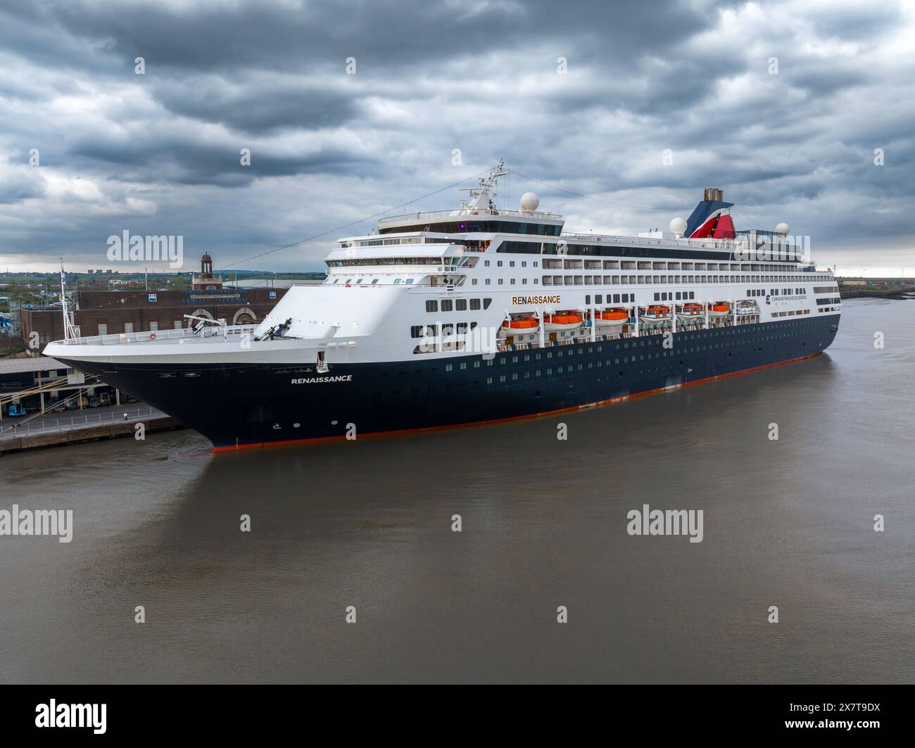Renaissance cruise ship moored at London International Cruise Terminal ...