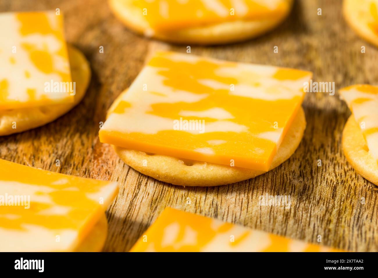 Healthy Easy Cheese and Crackers for a Snack Stock Photo - Alamy