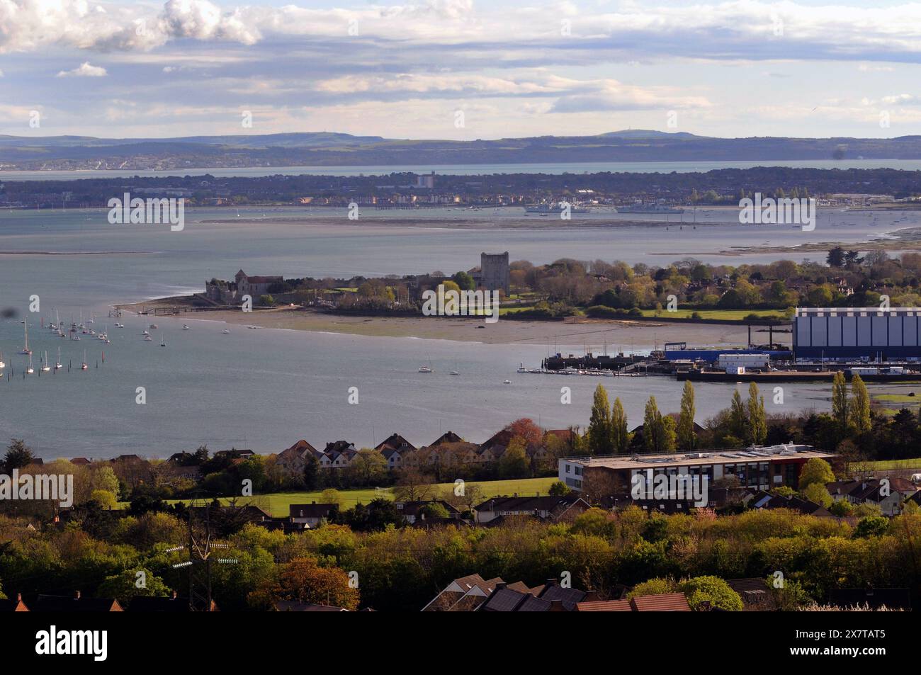 VIEW OF THE CITY OF PORTSMOUTH, PORTSMOUTH NAVAL BASE AND PORTSMOUTH ...