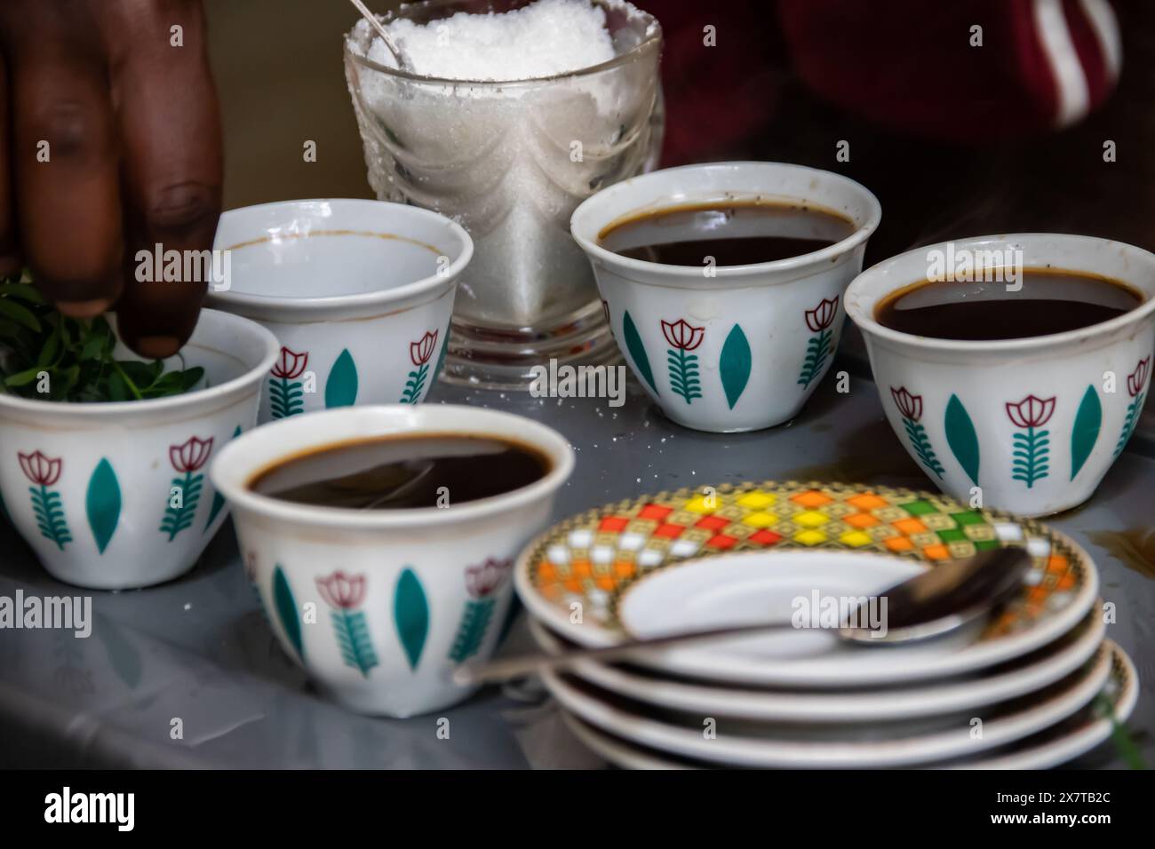 Traditional ethiopian coffee ceremony hi-res stock photography and images - Alamy