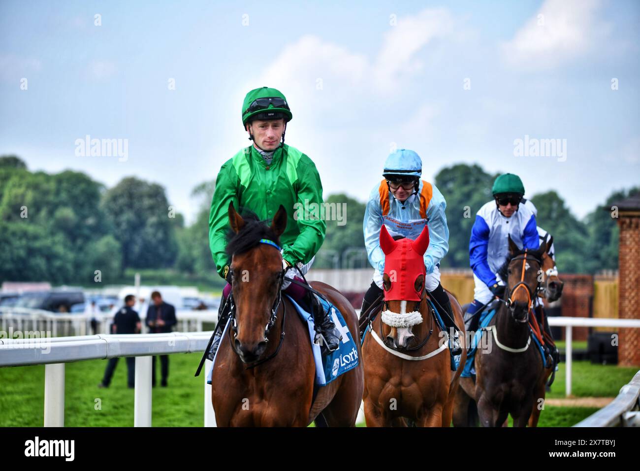 York Races Dante Festival 2024 3 jockeys with Oisin Murphy on the front ...