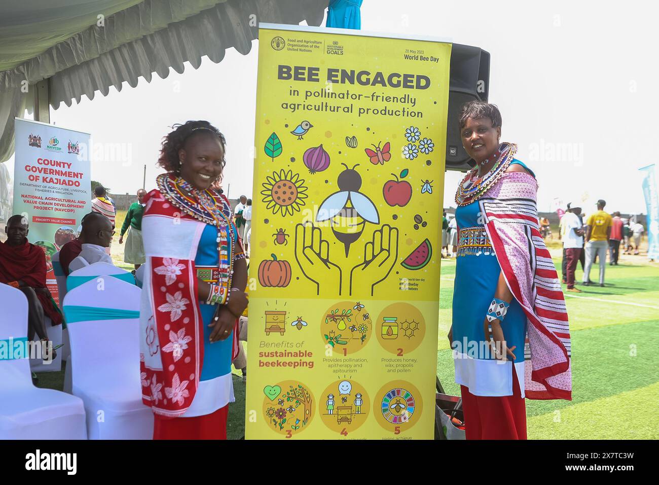 May 19, 2024, Nairobi, Kenya: Local bee farmers from Kisaju Kajiado ...