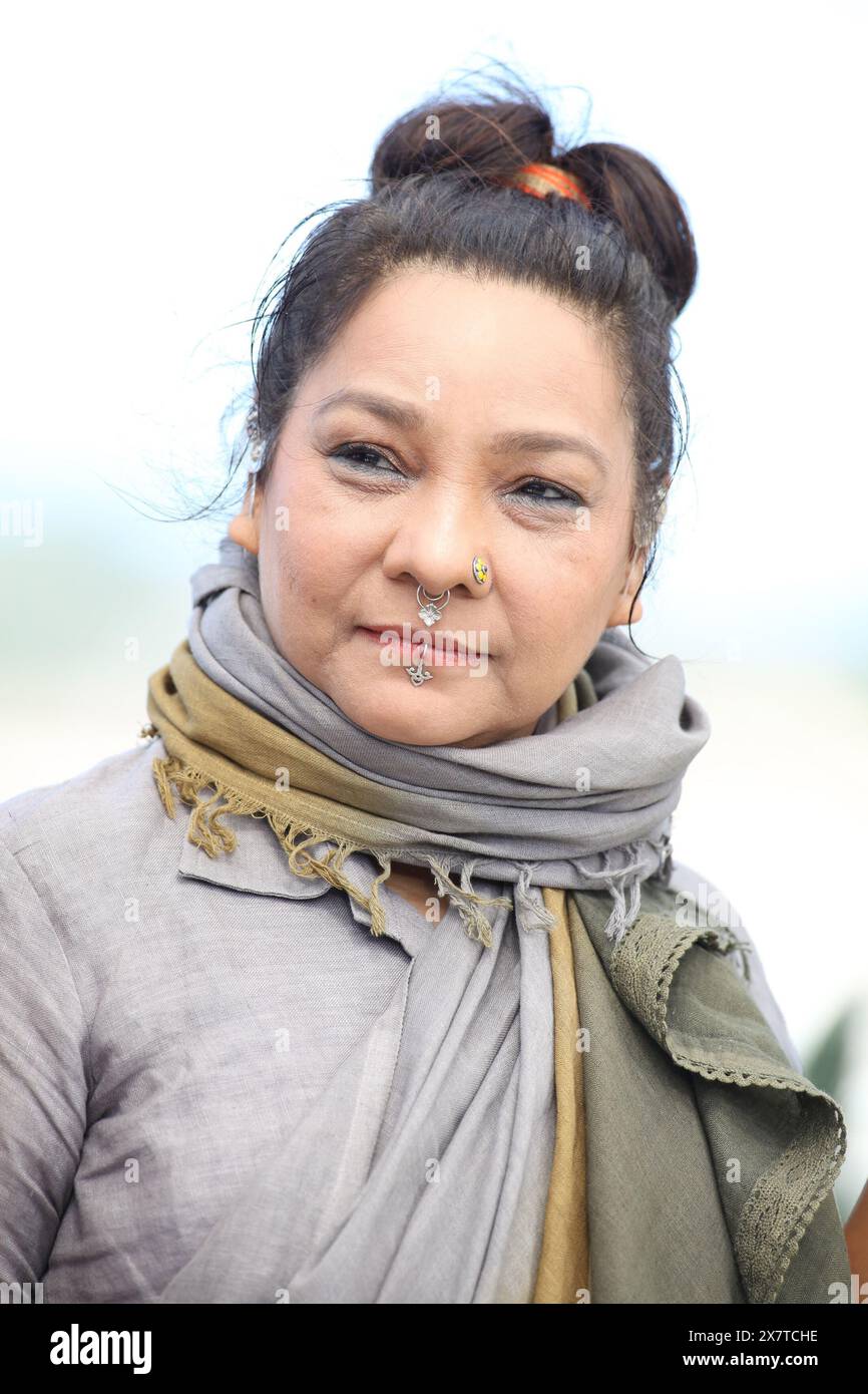 CANNES, FRANCE - MAY 21: Sunita Rajwar at 'Santosh' photocall at the ...
