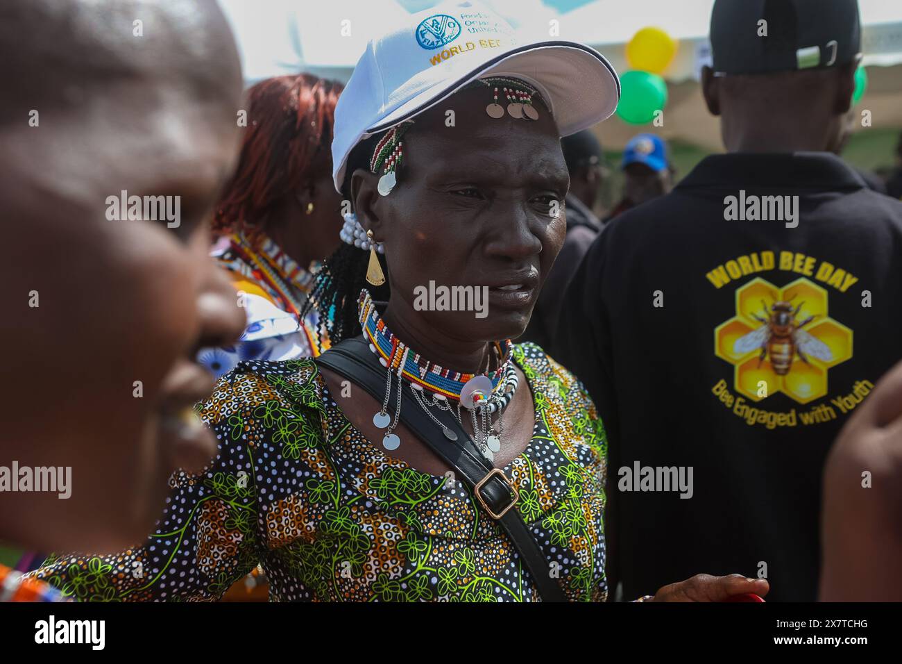 May 19, 2024, Nairobi, Kenya: A local bee farmer from Turukana county ...