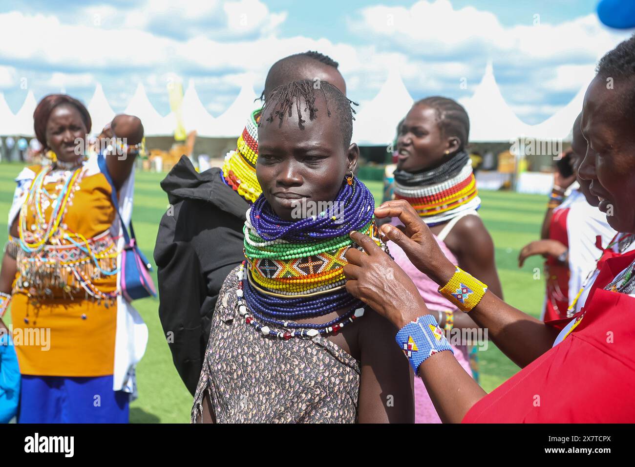 May 19, 2024, Nairobi, Kenya: A local bee farmers from Turukana and ...