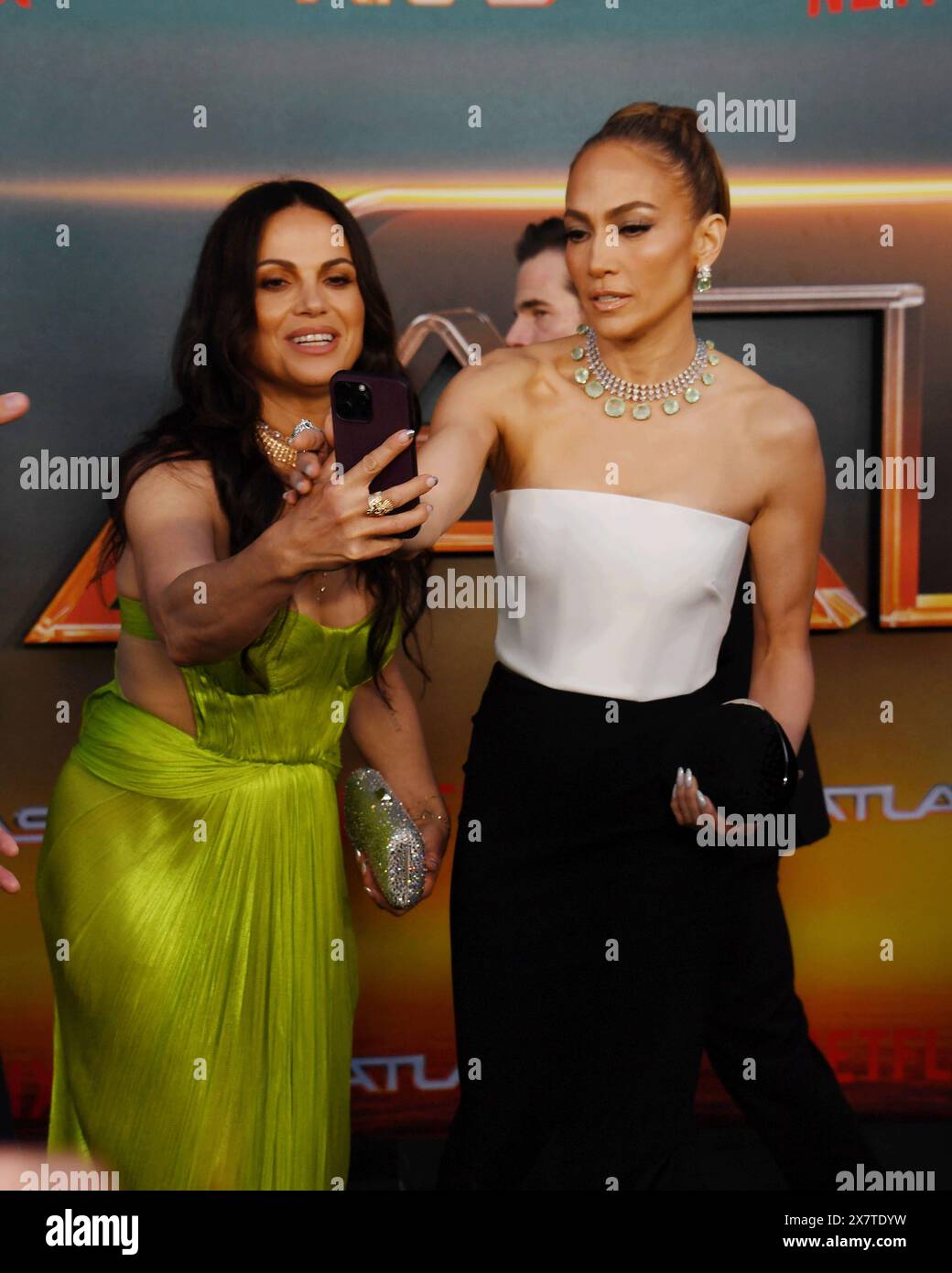 HOLLYWOOD, CALIFORNIA - MAY 20: (L-R) Lana Parrilla and Jennifer Lopez ...