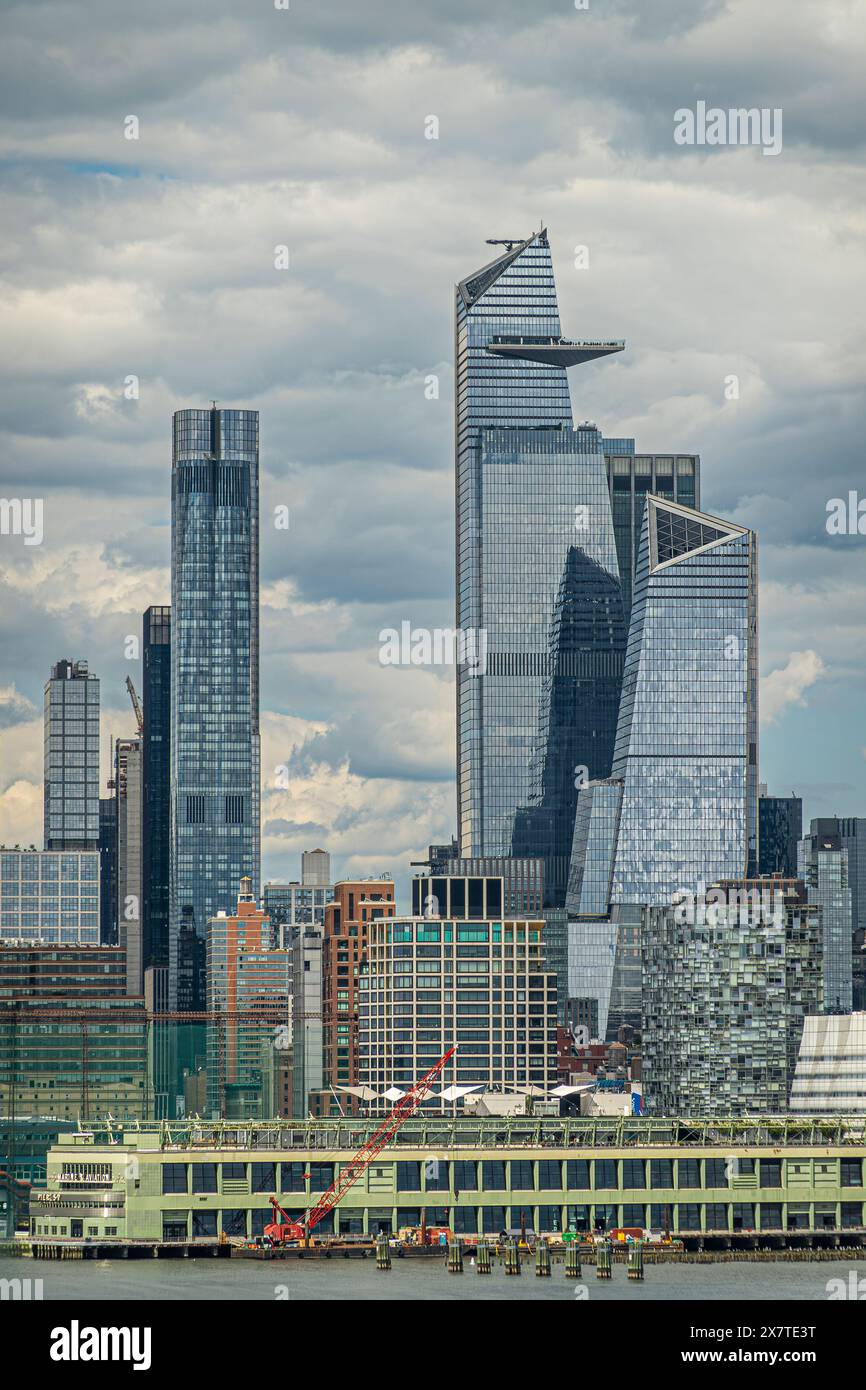 New York, NY, USA - August 1, 2023: Portrait, 30 Hudson Yards ...