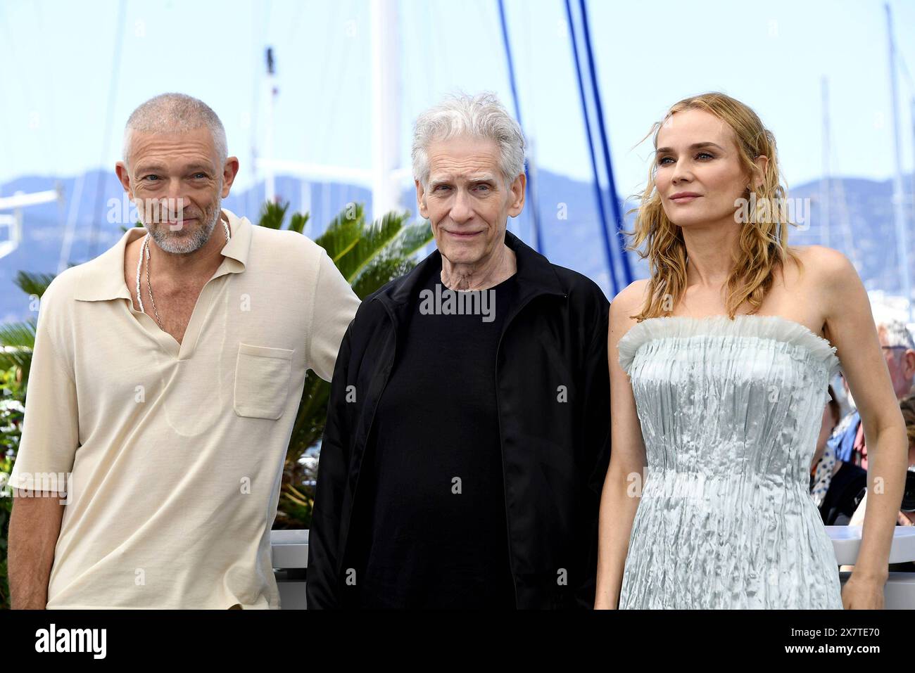 Vincent Cassel, David Cronenberg und Diane Kruger beim The Shrouds Photo Call am 21.05.2024 im ...