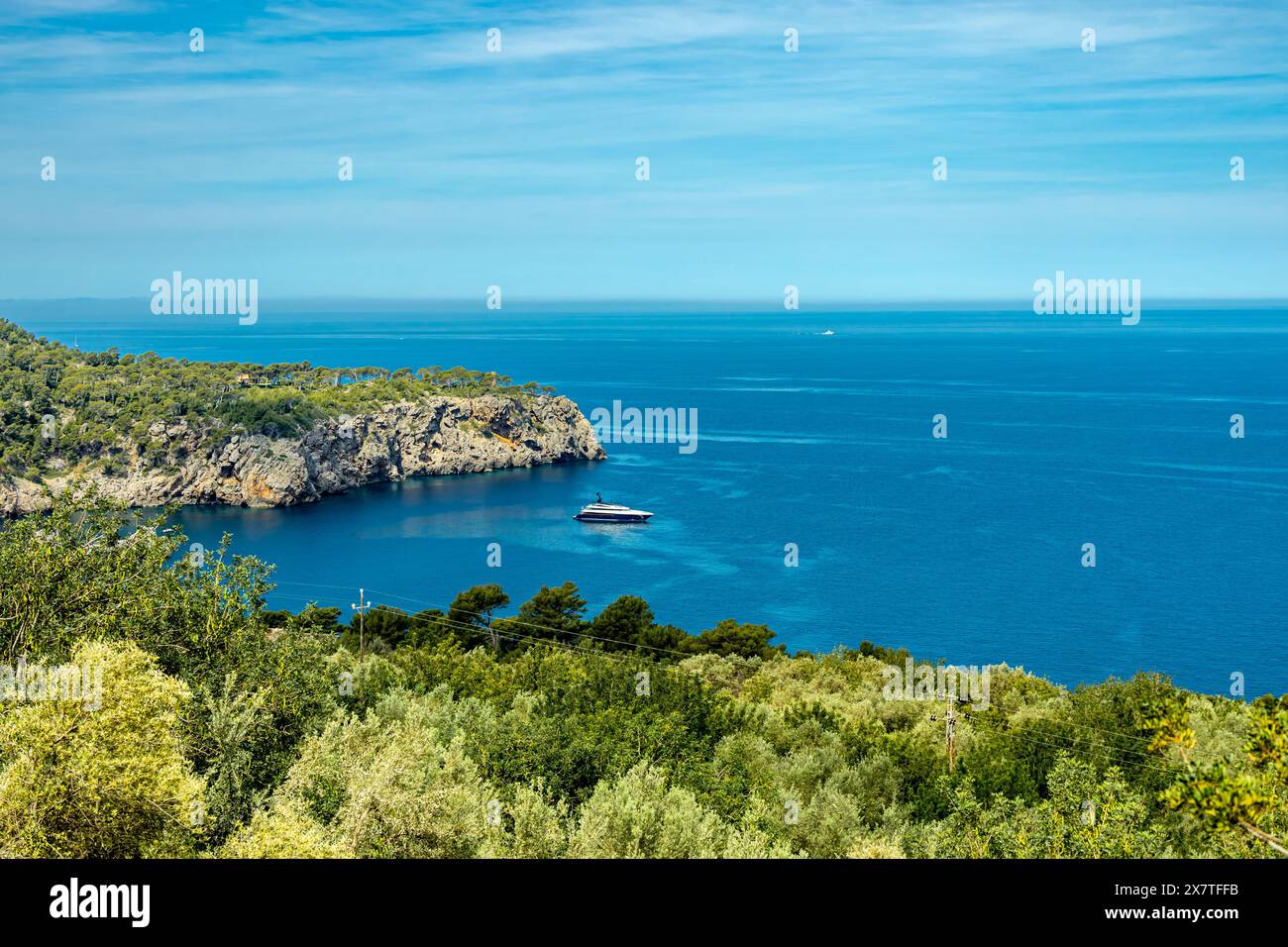 Coastal hike to the bay of Cala de Deià on the beautiful Balearic ...