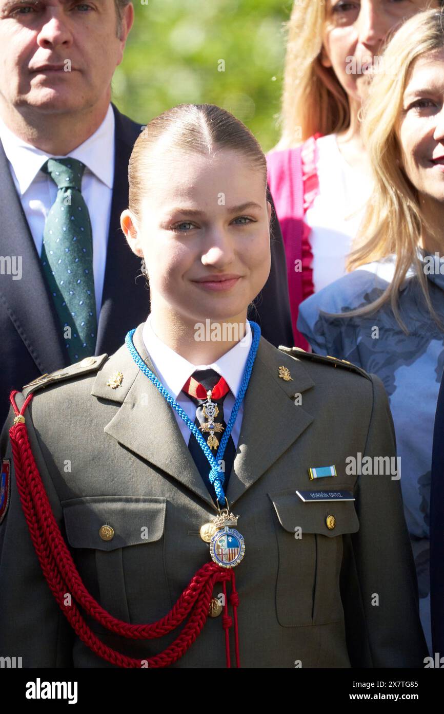 Zaragoza. Spain. 20240521, Crown Princess Leonor receives the Medal of ...