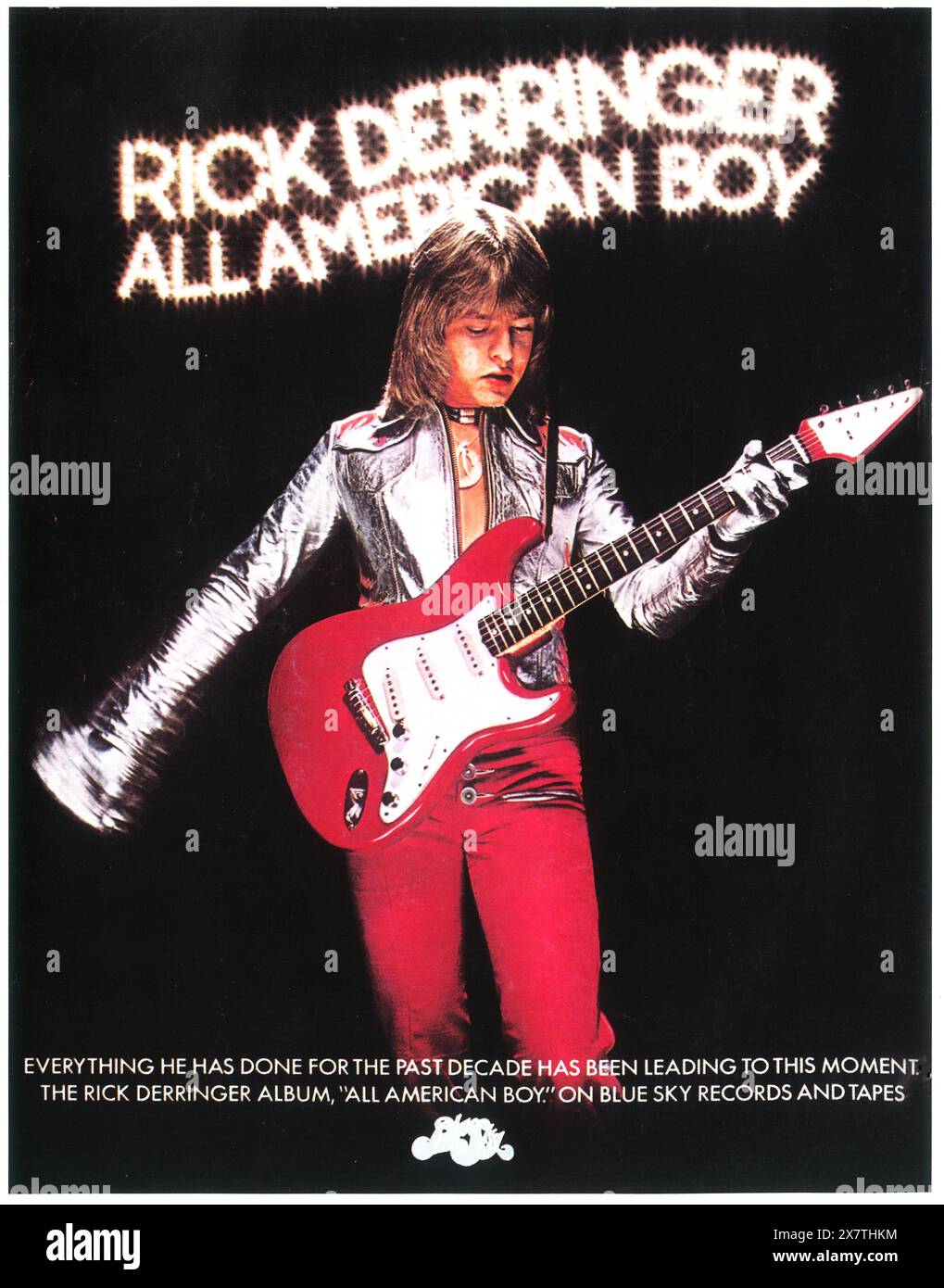 1973 All American Boy Studio album by Rick Derringer promo Stock Photo ...