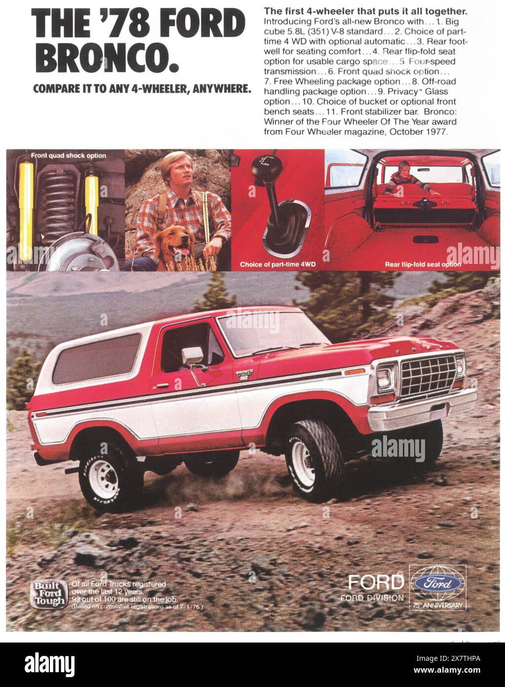 1978 Ford Bronco ad Stock Photo - Alamy