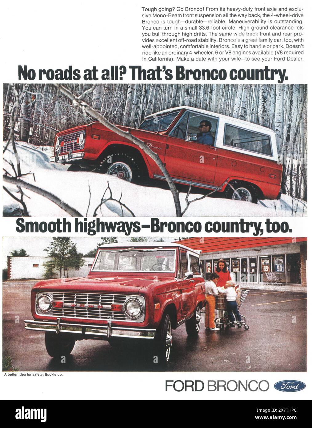 1973 Ford Bronco ad Stock Photo - Alamy