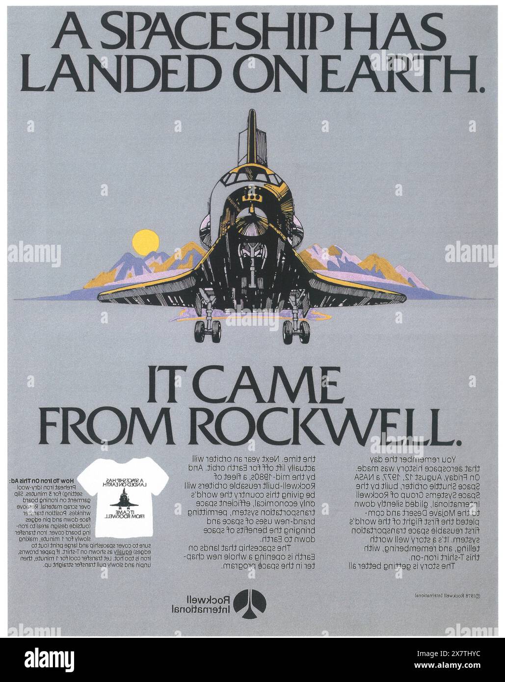 1978 Rockwell International Defense ad - "A spaceship has landed on ...