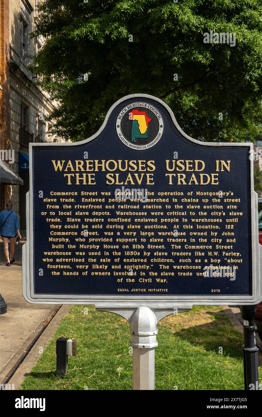 Warehouses used slave trade marker historical history plaque hi-res ...