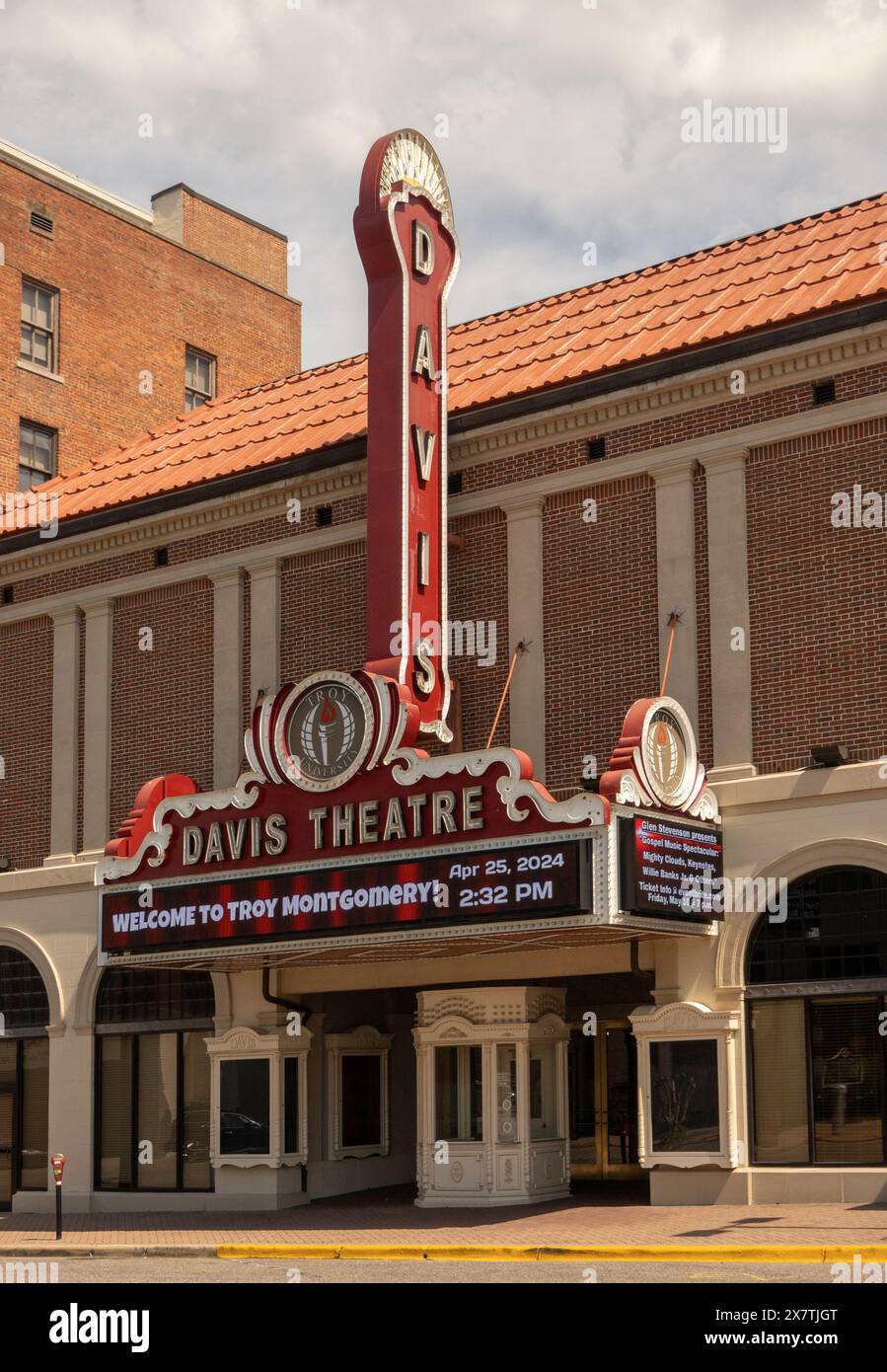 Troy University Davis theatre in downtown Montgomery Alabama Stock ...