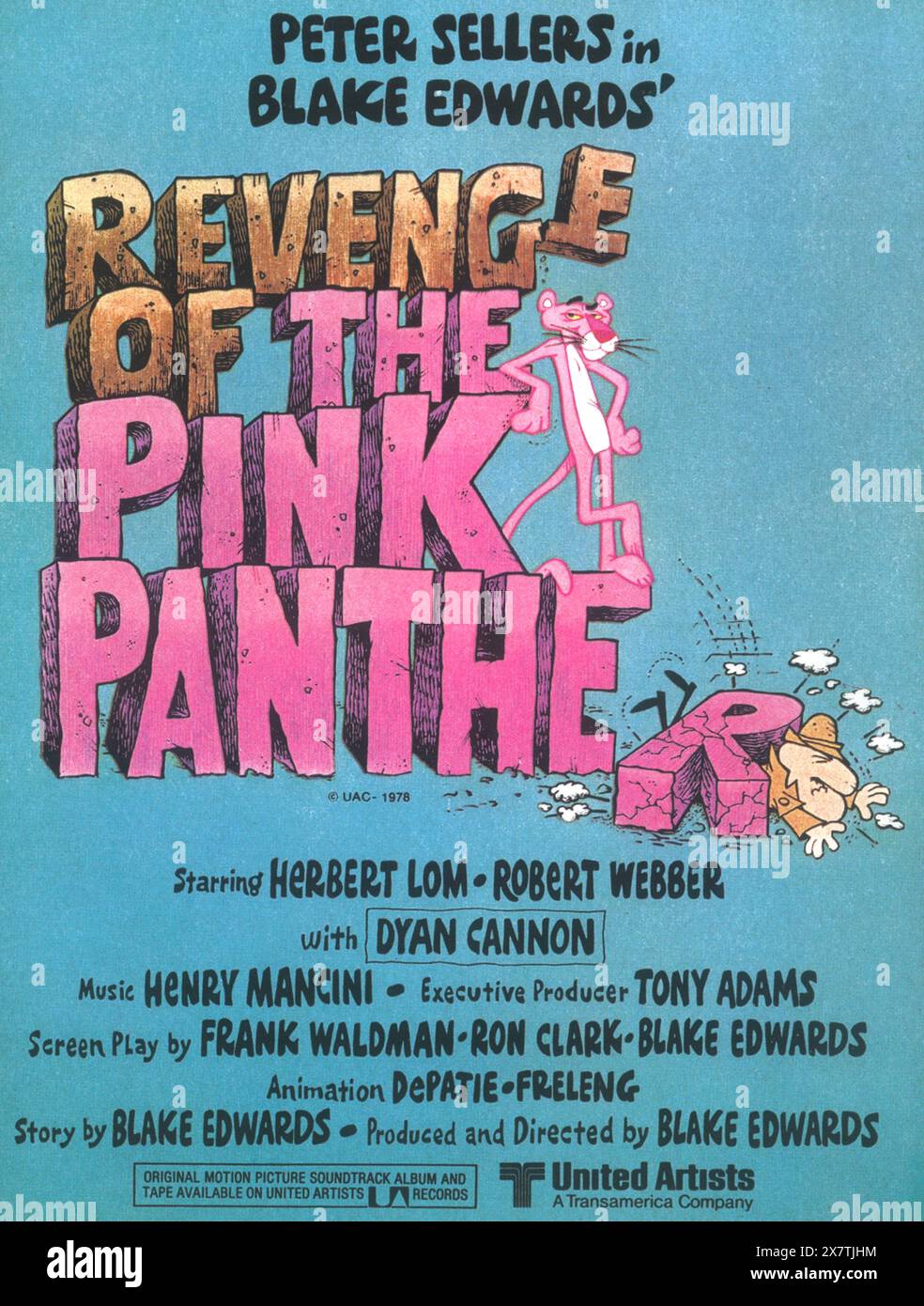 1978 Revenge of the Pink Panther film poster, with Peter Sellers ...