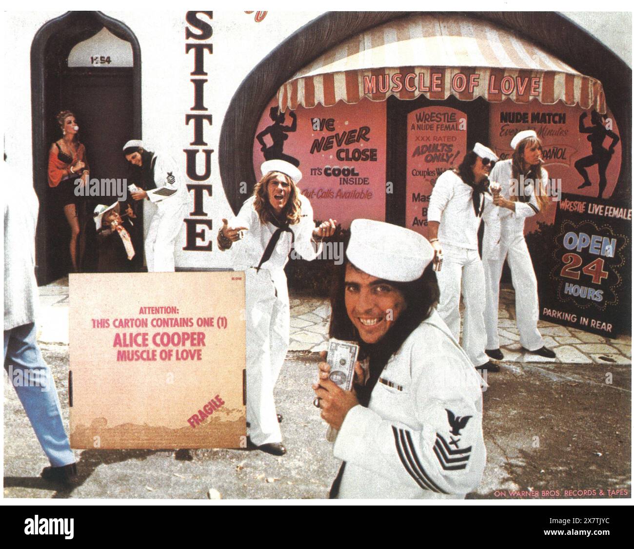 1973 Alice Cooper - Muscle of Love album release poster Stock Photo - Alamy