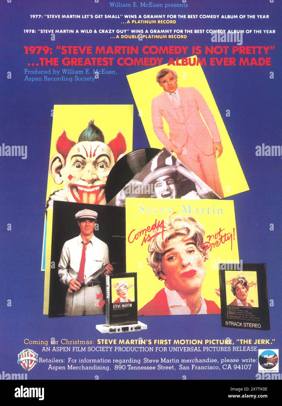 1979 Advert for the Steve Martin Album Comedy is Not Pretty and Film ...