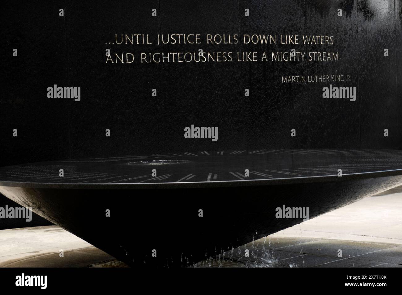 Civil Rights Memorial designed by Maya Lin in Montgomery Alabama Stock ...