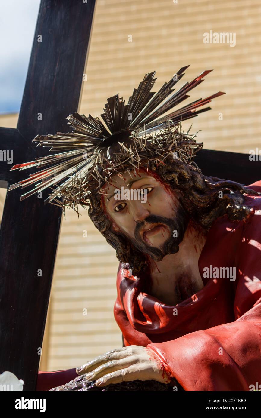 a statue of the Good Friday procession 2024 Stock Photo - Alamy