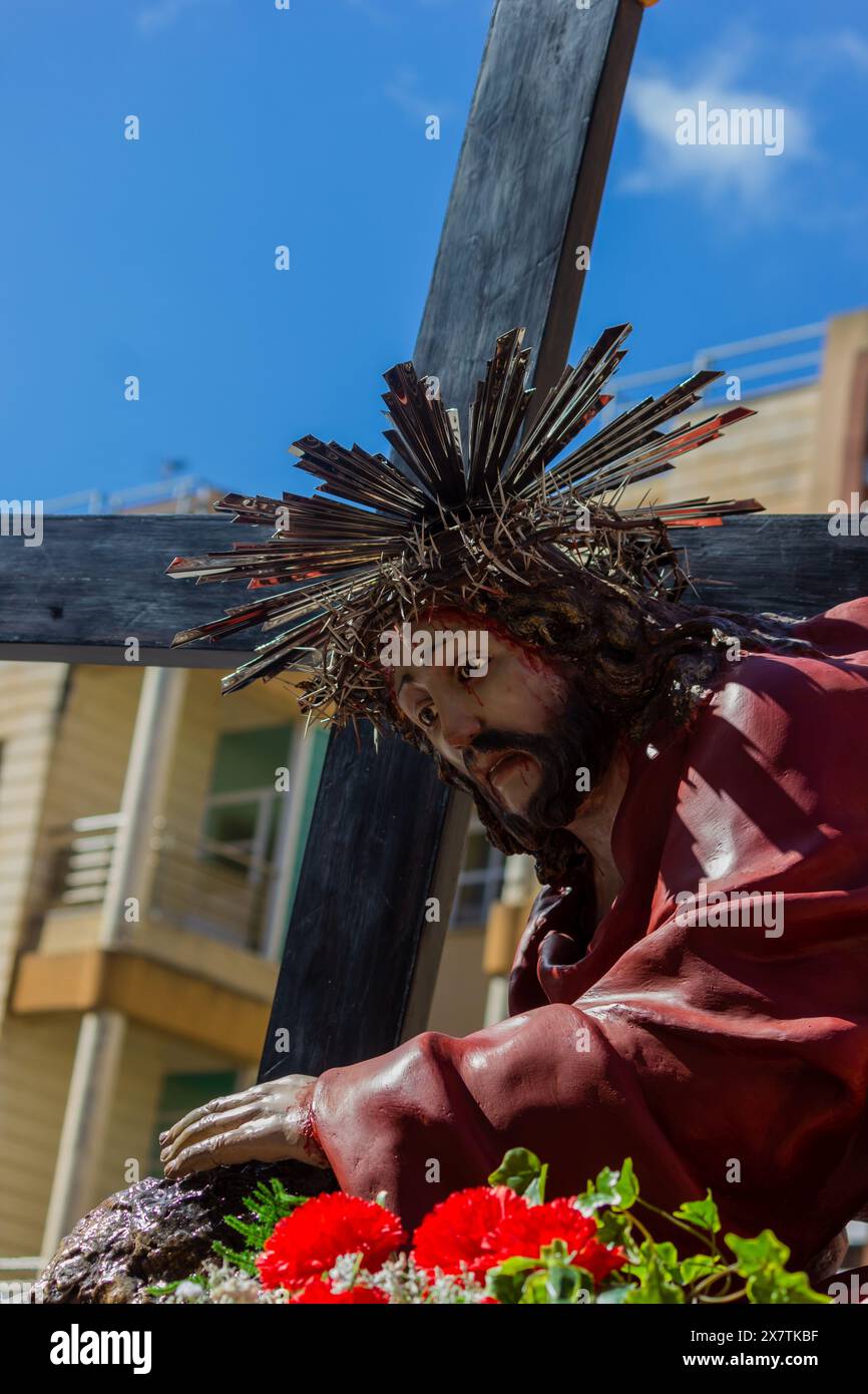 a statue of the Good Friday procession 2024 Stock Photo - Alamy