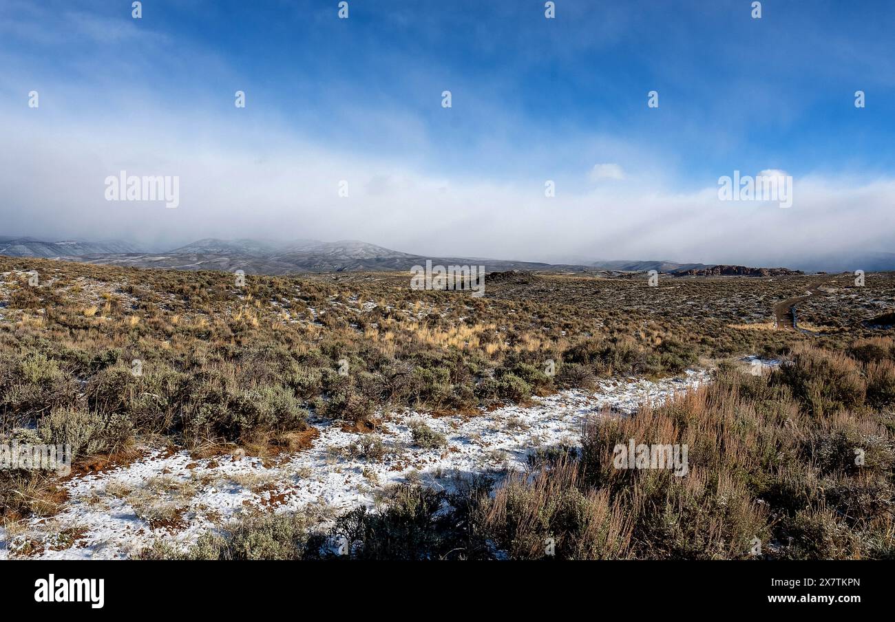 May 21, 2024: A dusting of springtime snow blankets the high desert ...