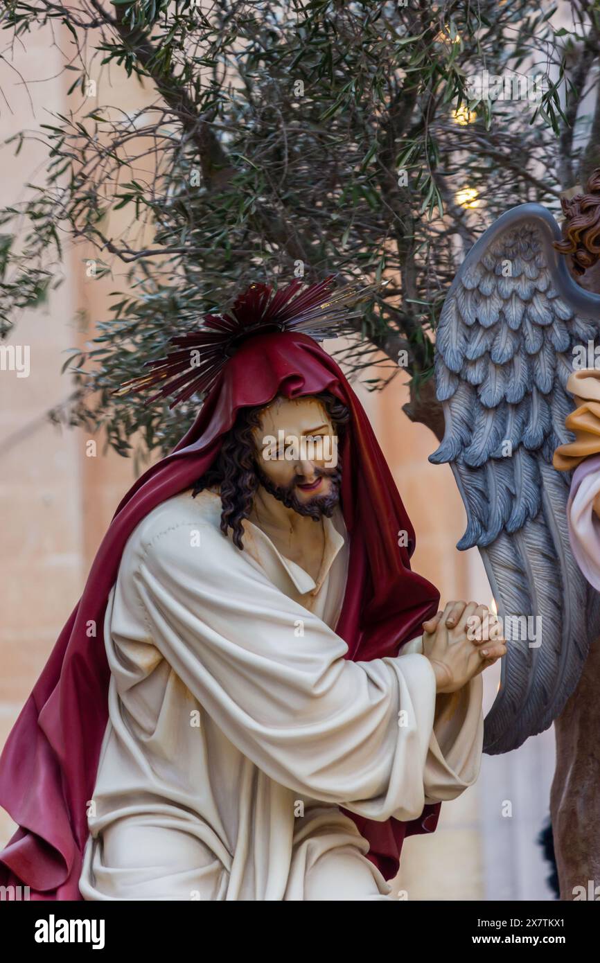 a statue of the Good Friday procession 2024 Stock Photo - Alamy