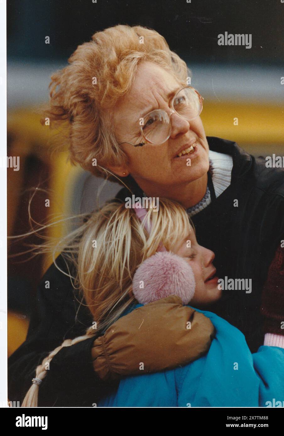 TEARFUL FAMILIES WATCH AS HMS ARK ROYAL LEAVES PORTSMOUTH BOUND FOR THE ...