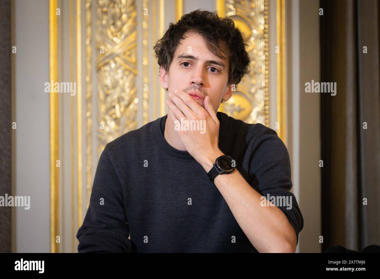 Paris, France. 21st May, 2024. CEO of "Mistral AI" company Arthur ...