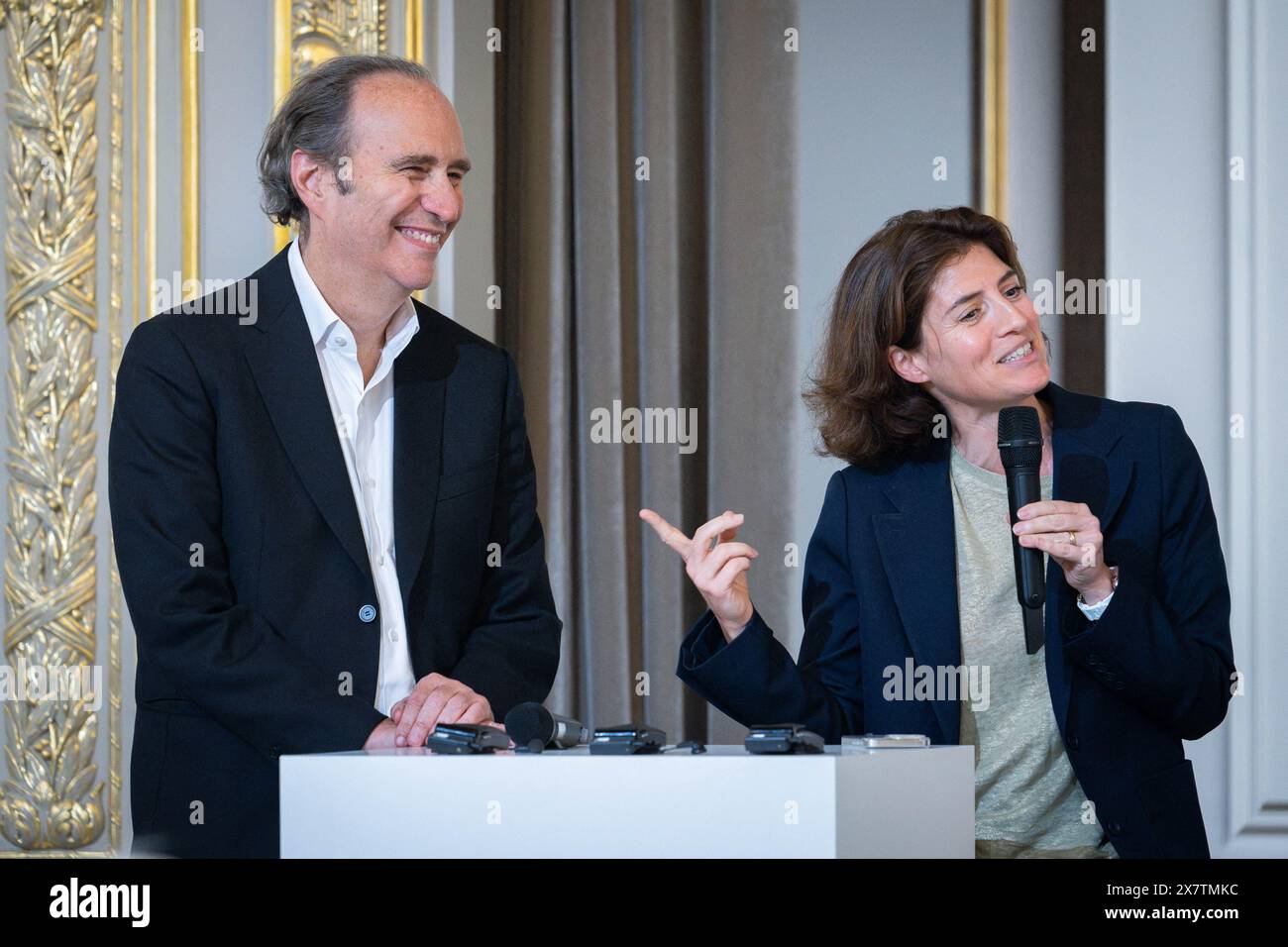 Paris, France. 21st May, 2024. French CEO of Iliad group and Free ...