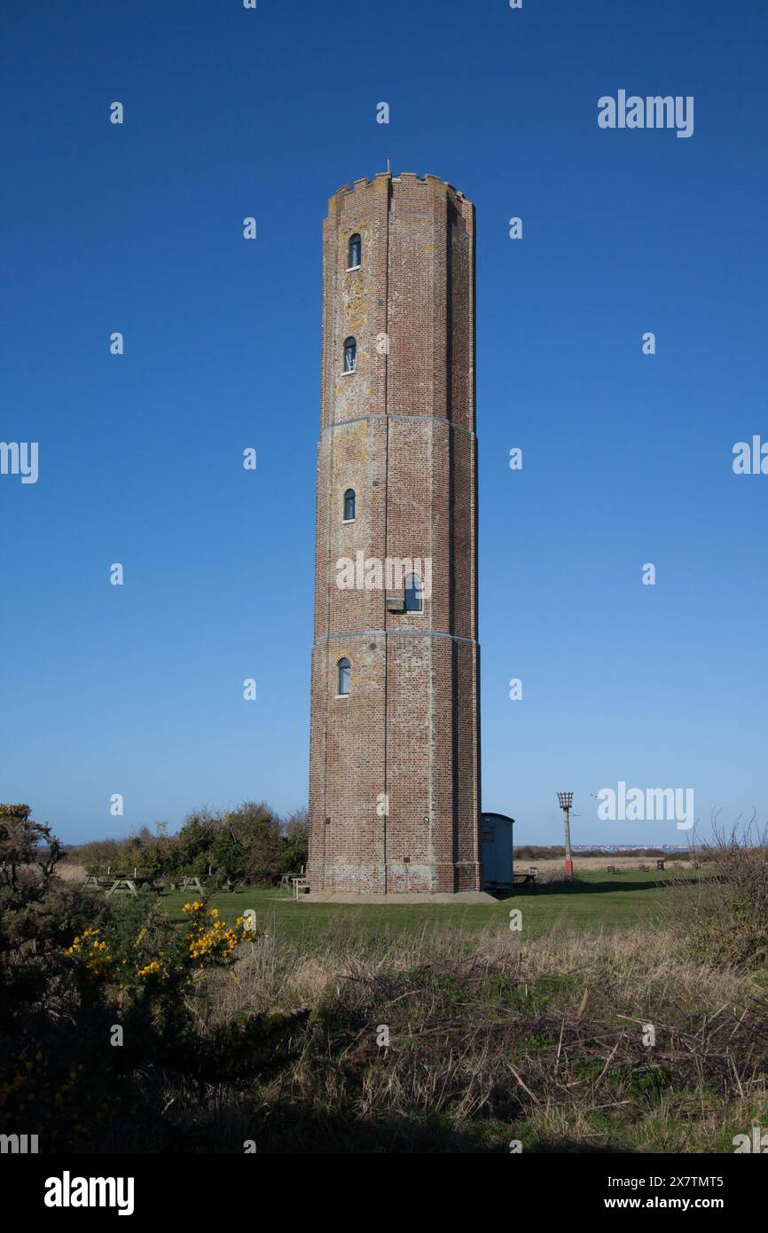 Views of the Naze Tower at Walton on the Naze, Essex in the United ...