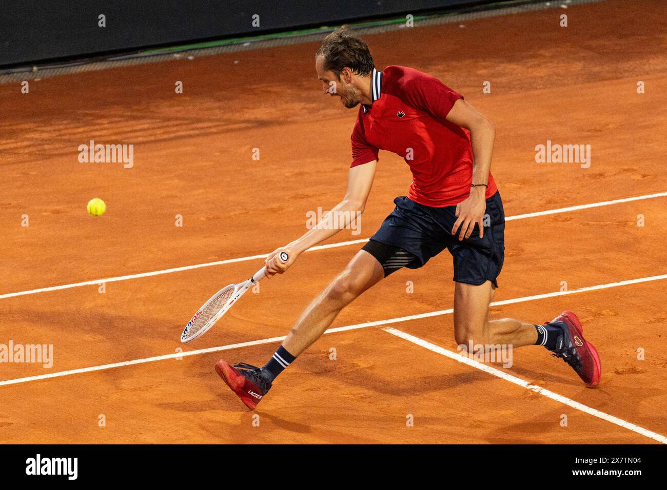 May 13, 2024, Rome, Italy: Daniil Medvedev plays against Hamad Medjedovic of Serbia during the ...