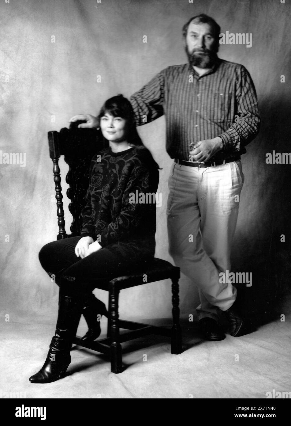 ROUND THE WORLD YACHTSWOMAN TRACEY EDWARDS, WOMAN ON CANVAS, WITH ...