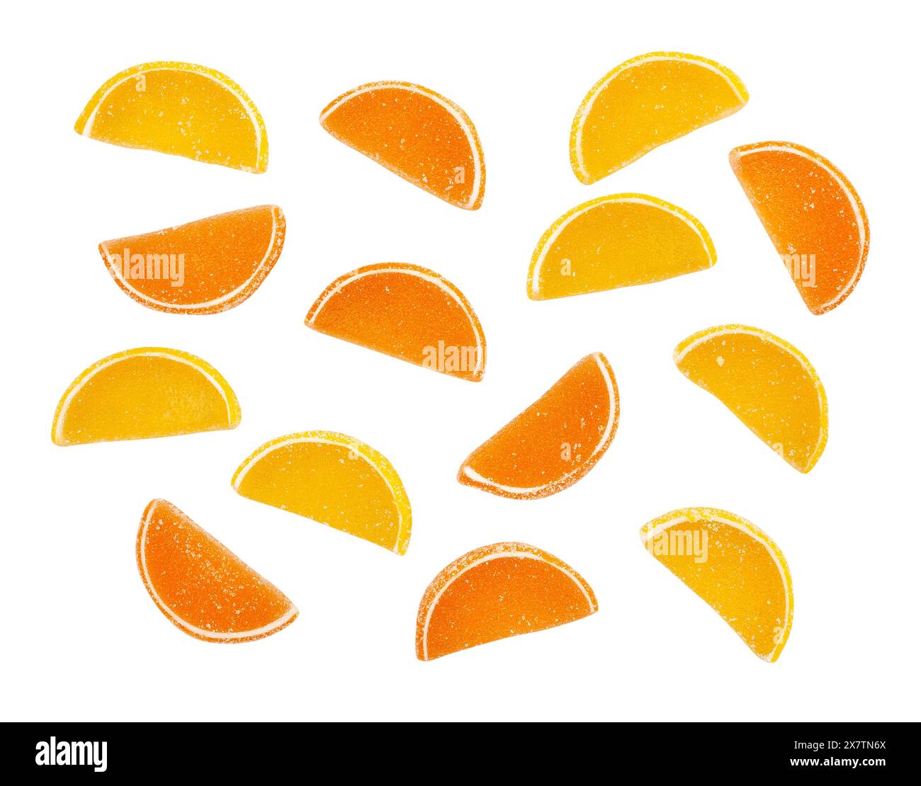citrus candy path isolated on white Stock Photo - Alamy