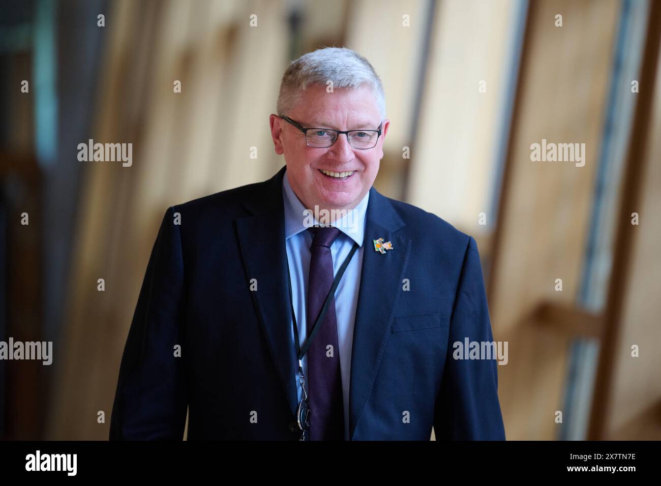 Edinburgh Scotland, UK 21 May 2024. Martin Whitfield MSP at the Scottish Parliament. credit sst ...