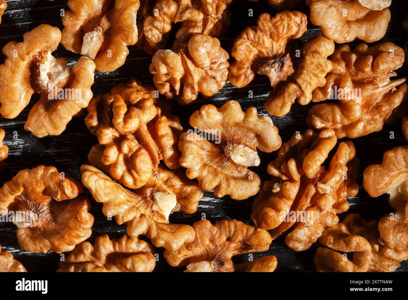 Top view whole walnut hi-res stock photography and images - Alamy