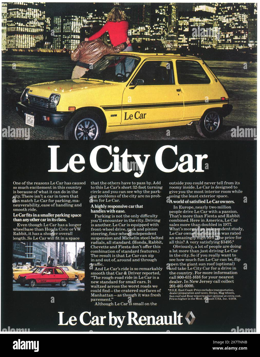 1978 Renault Le Car Vintage Ad - 'Le City Car Stock Photo - Alamy
