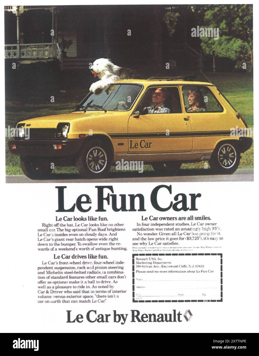 Renault 5 vintage french advertisement hi-res stock photography and ...