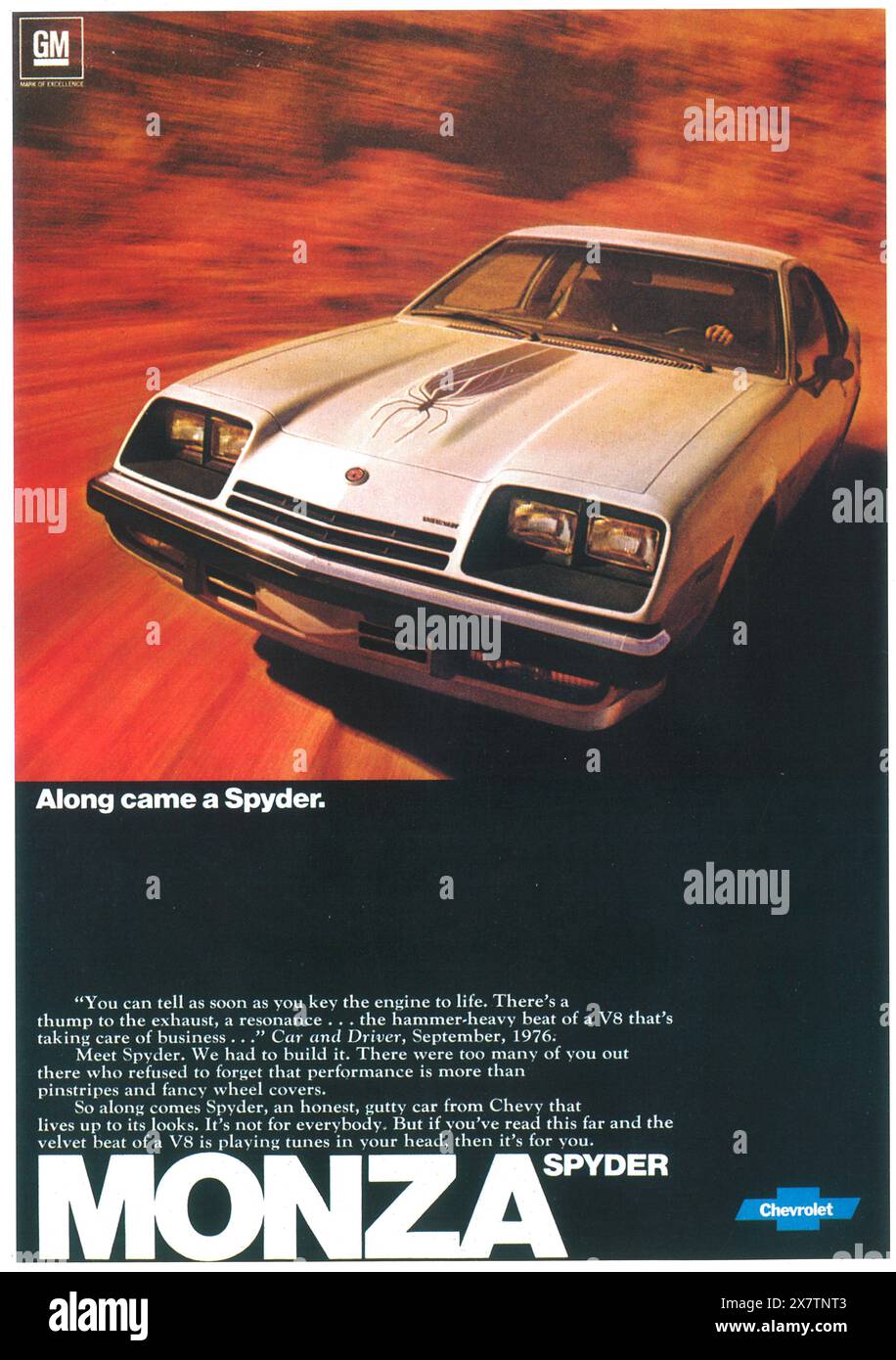 1977 Chevrolet Monza Spyder Ad Stock Photo - Alamy