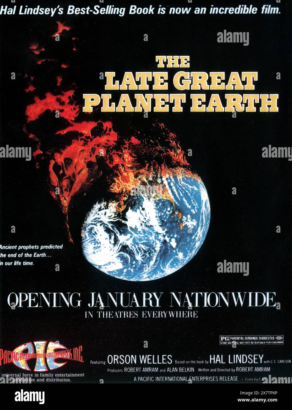 1970 The Late Great Planet Earth movie poster Stock Photo - Alamy