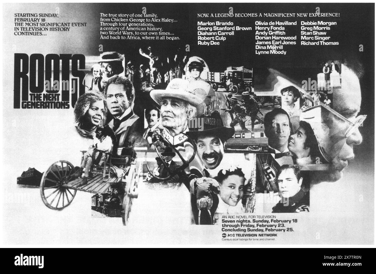 1979 Roots: The Next Generations ad - ABC novel for television Stock ...