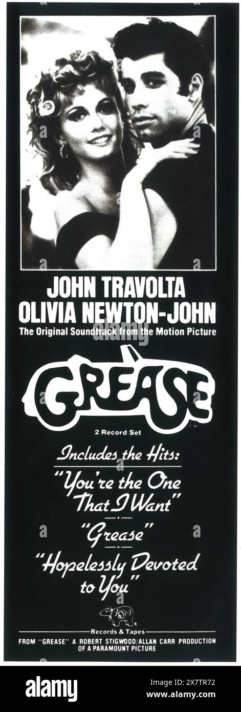 Grease poster hi-res stock photography and images - Alamy