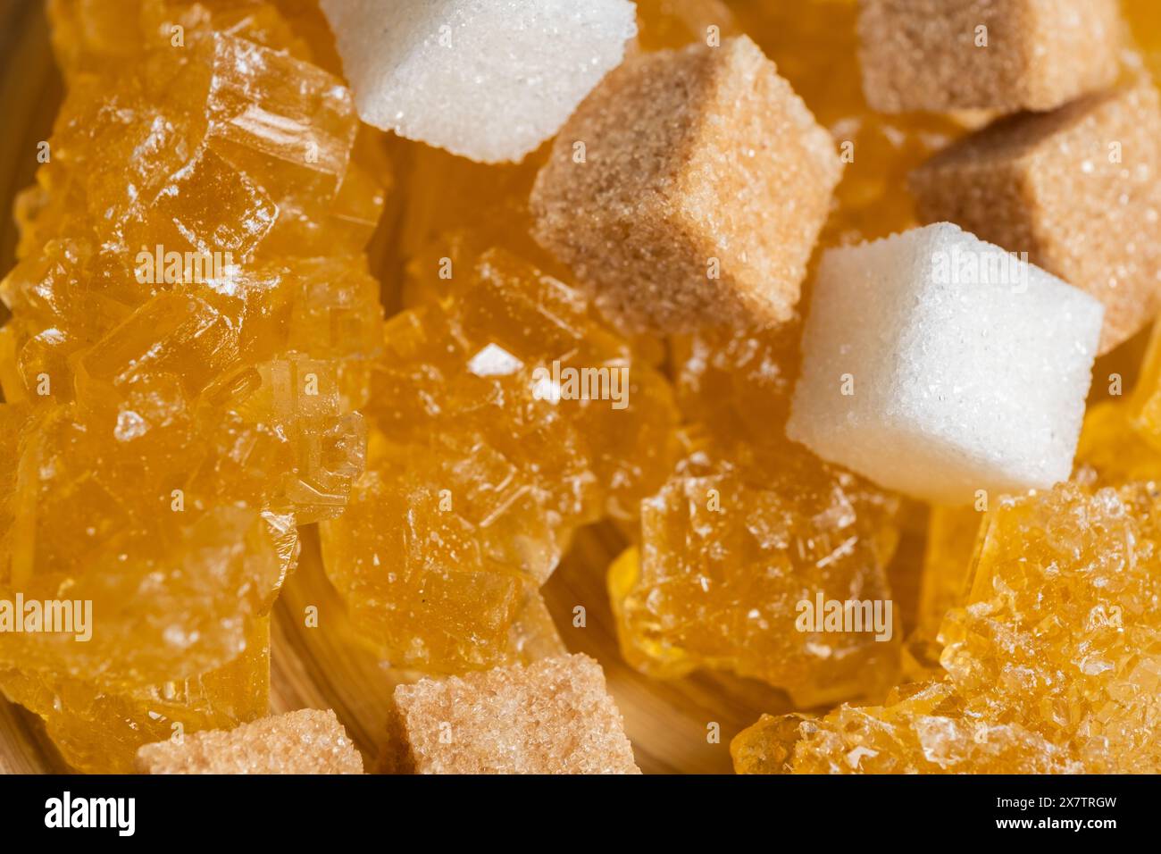 Traditional Uzbek navat sugar, cane sugar and refined sugar Stock Photo ...