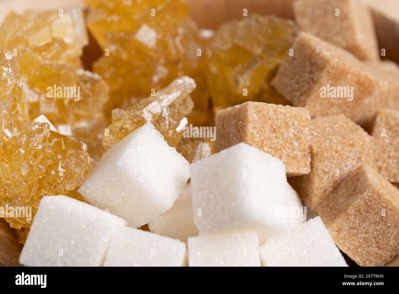 Traditional Uzbek navat sugar, cane sugar and refined sugar Stock Photo ...