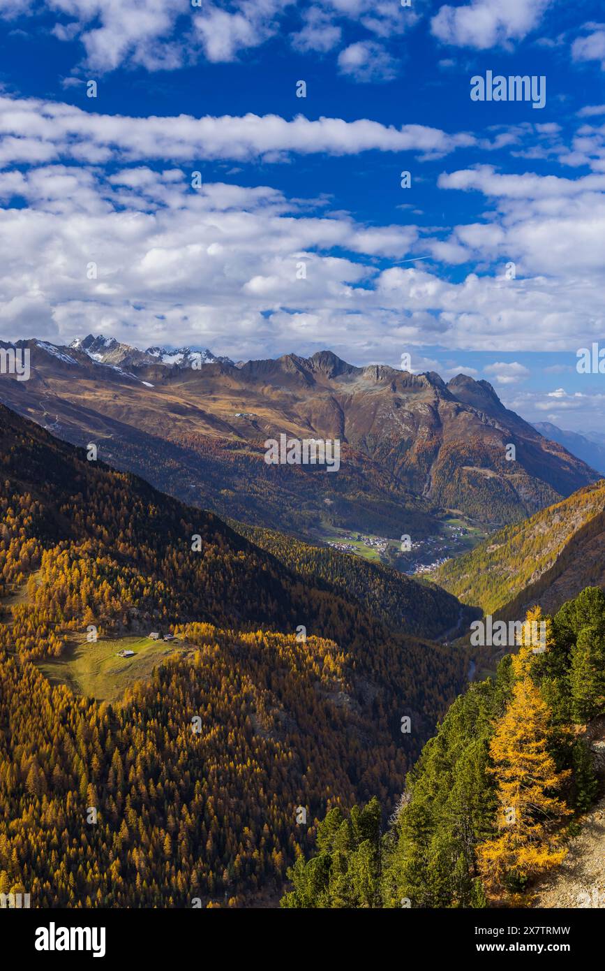 Landscape near Timmelsjoch - high Alpine road, Oetztal valley, Austria ...