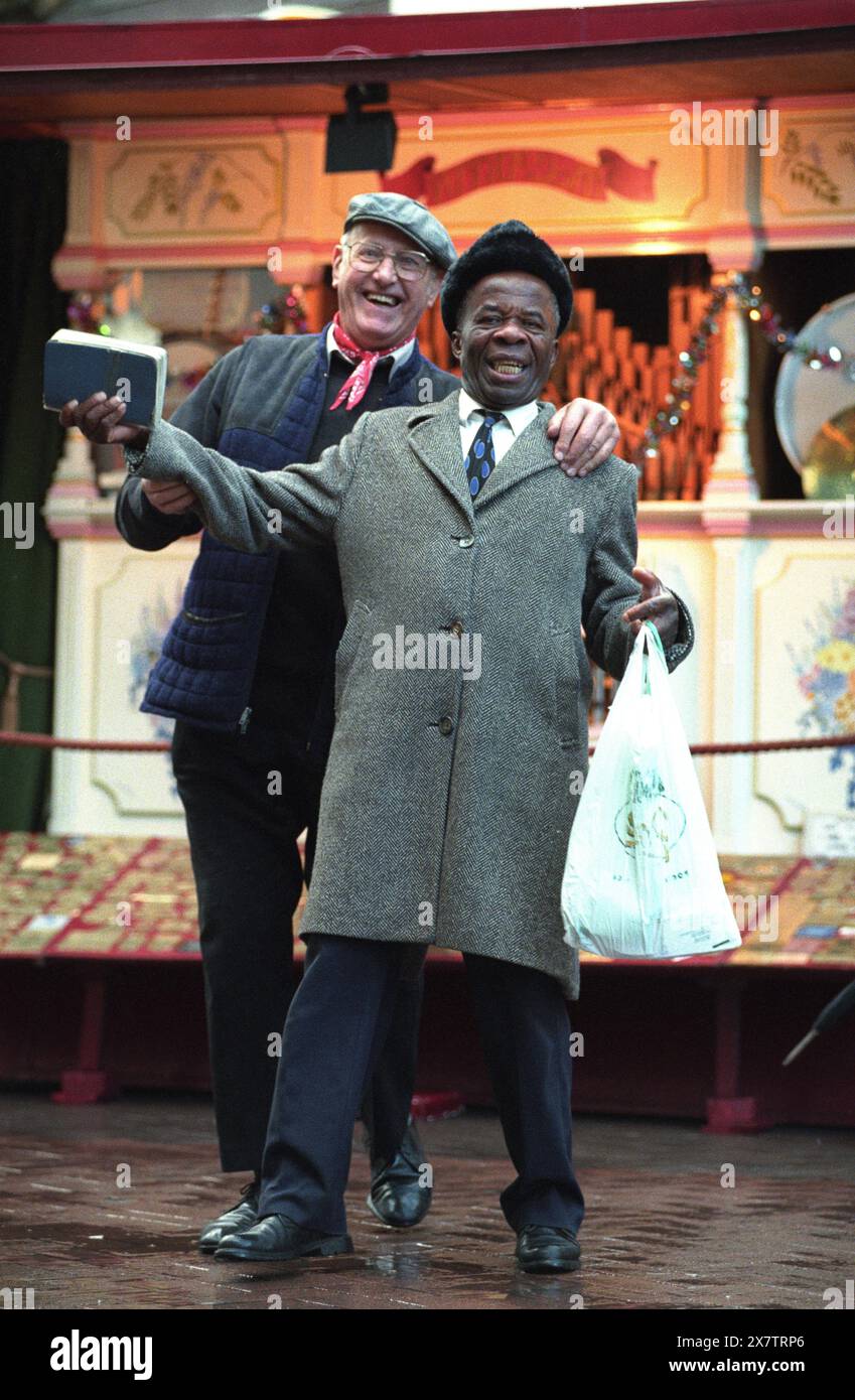 Joe Davis (right) and street preacher Ezra Dryden in Dudley Street ...