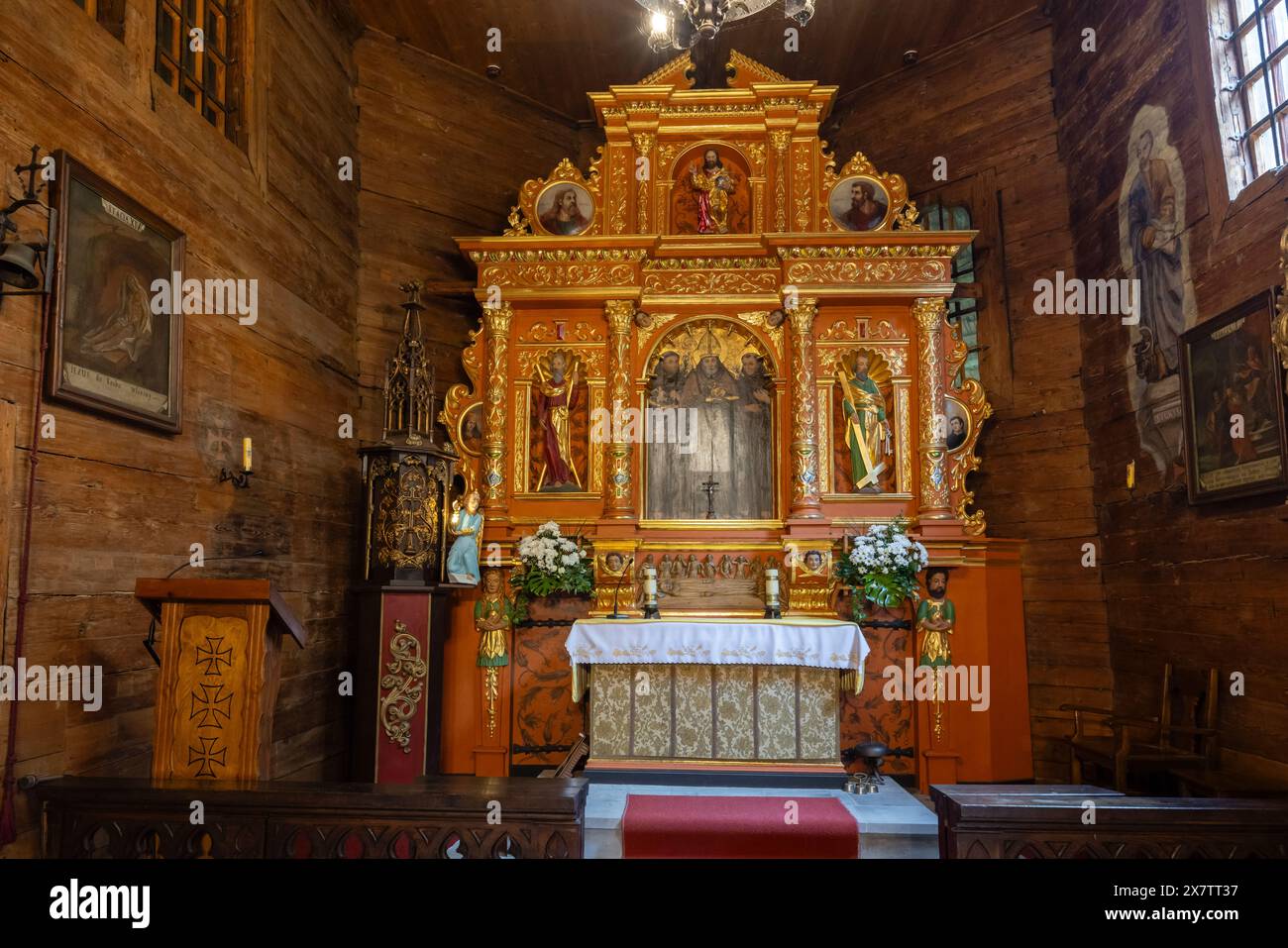Saints Philip and James Church, Sekowa Stock Photo - Alamy