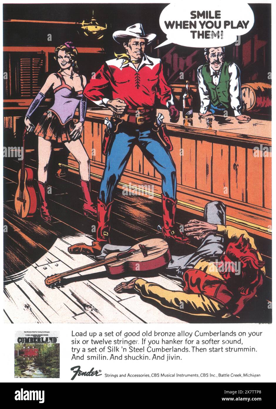 Fender guitar advert hi-res stock photography and images - Alamy